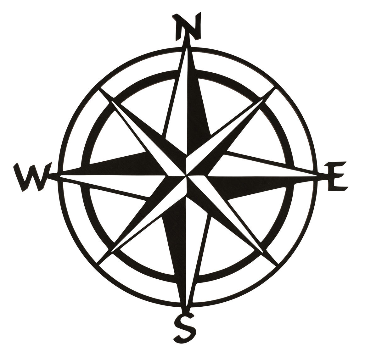 Modern NSEW Compass Wall Art | Design by Skyline Workshop ...