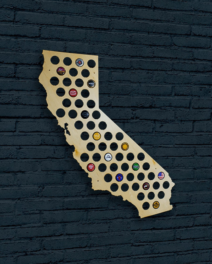 California State Beer Cap Map | Design by Skyline Workshop ...
