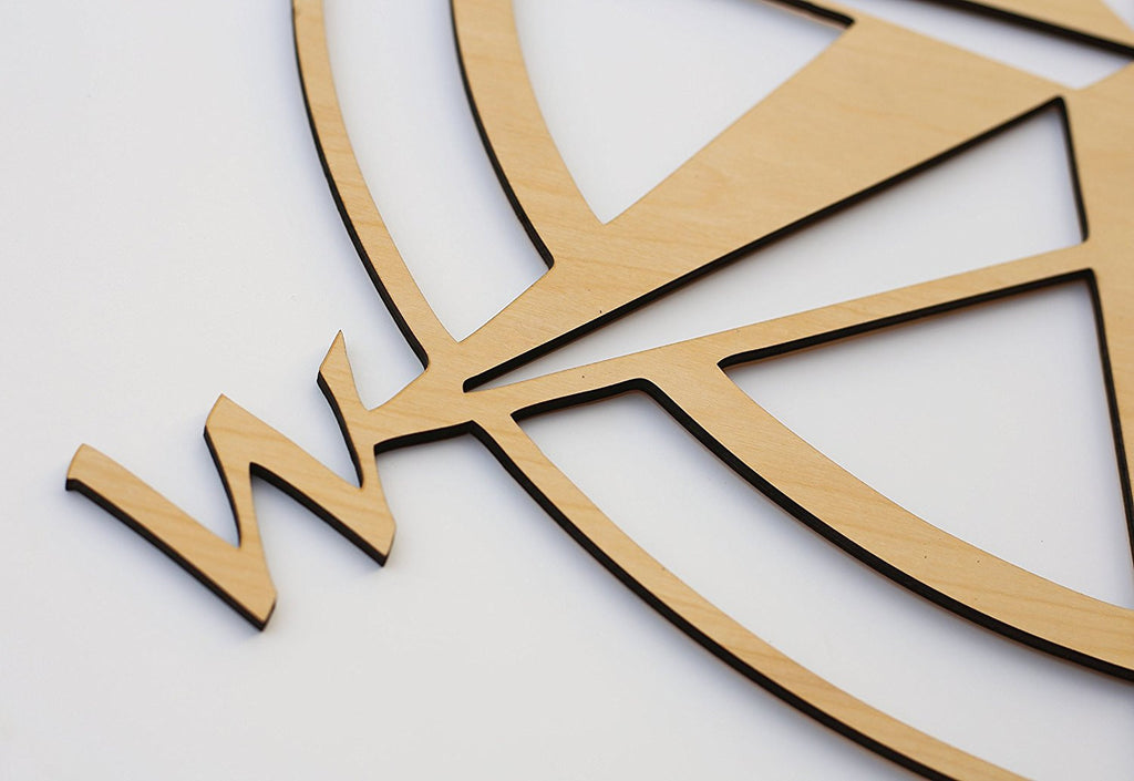Modern NSEW Compass Wall Art | Design by Skyline Workshop ...